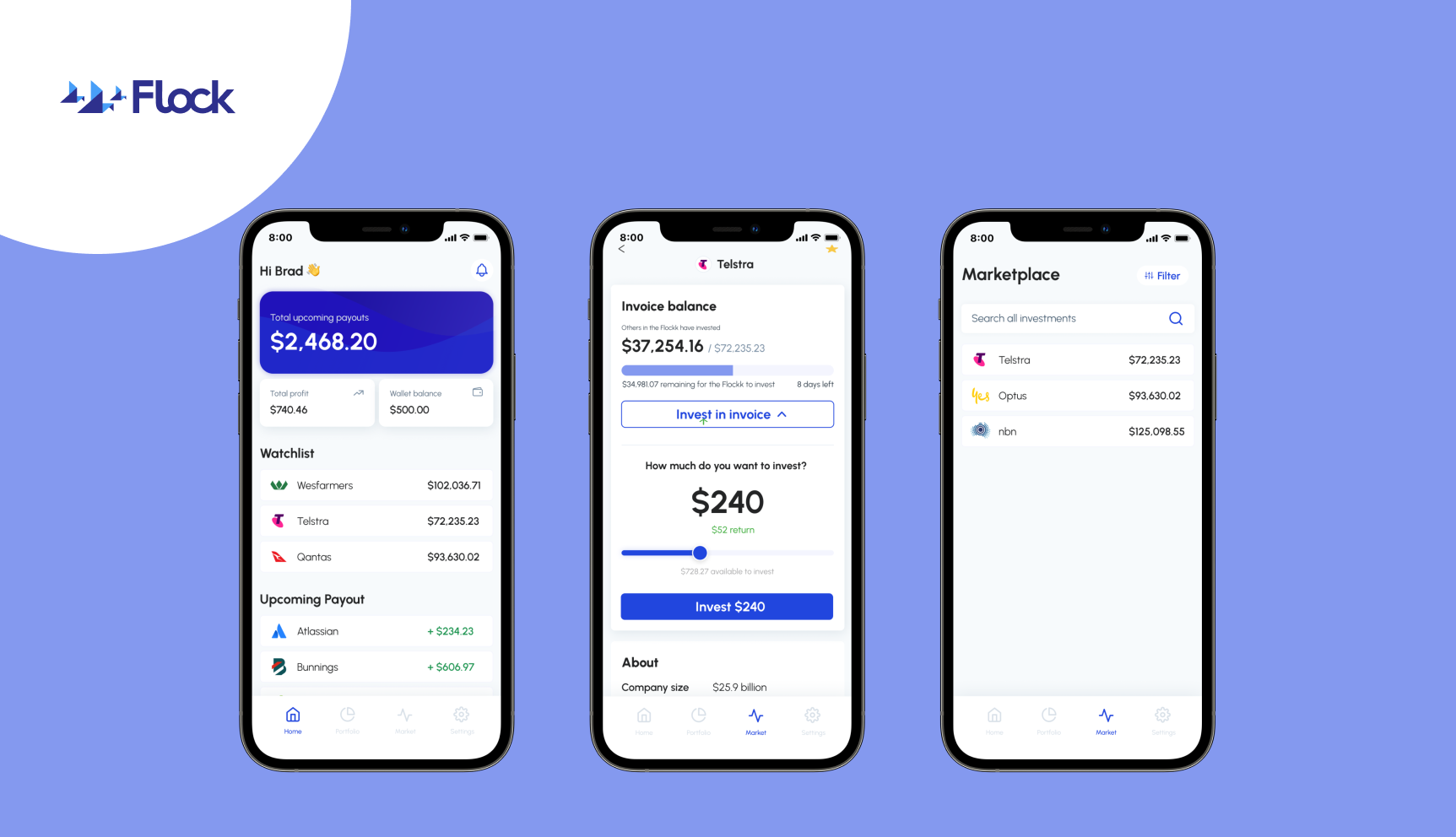 Flock Custom Fintech Platform Design and Build